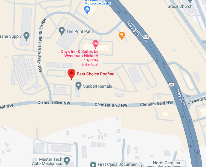 Our Hickory Service Areas | Best Choice Roofing